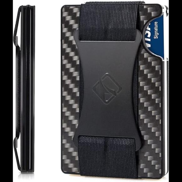 Accessories | Minimalist Carbon Fiber Wallet Slim Front Pocket Wallet ...